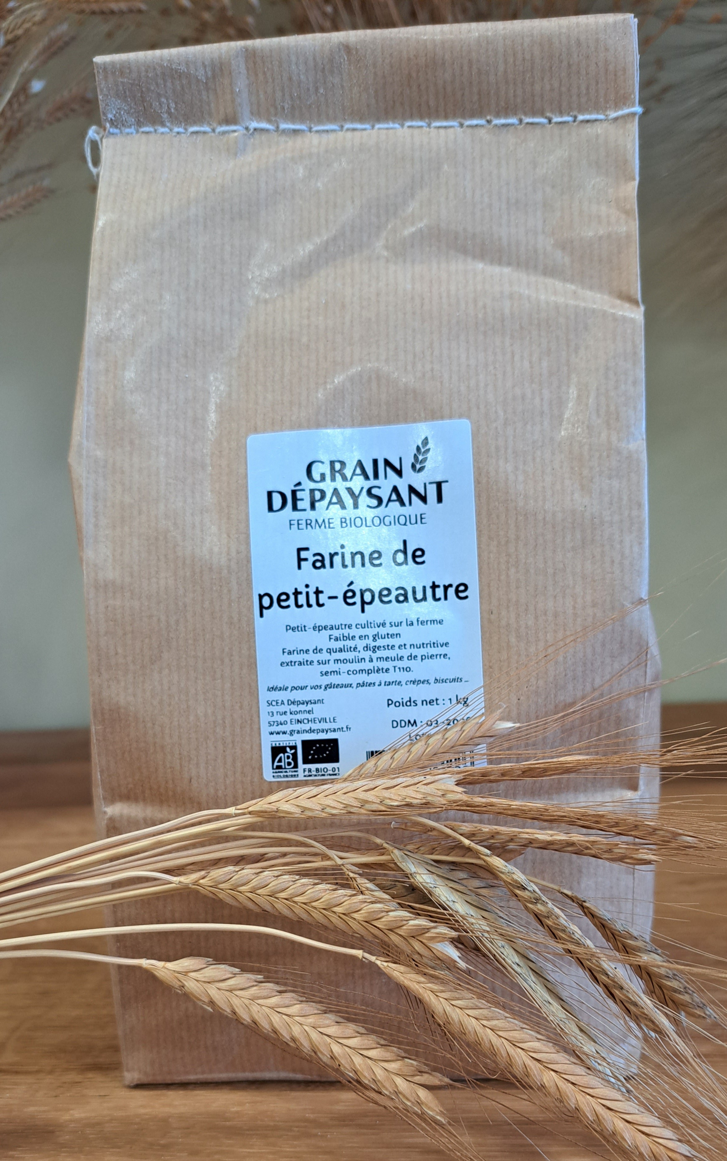 Achat Farine d'Engrain Bio - Grain Dépaysant
